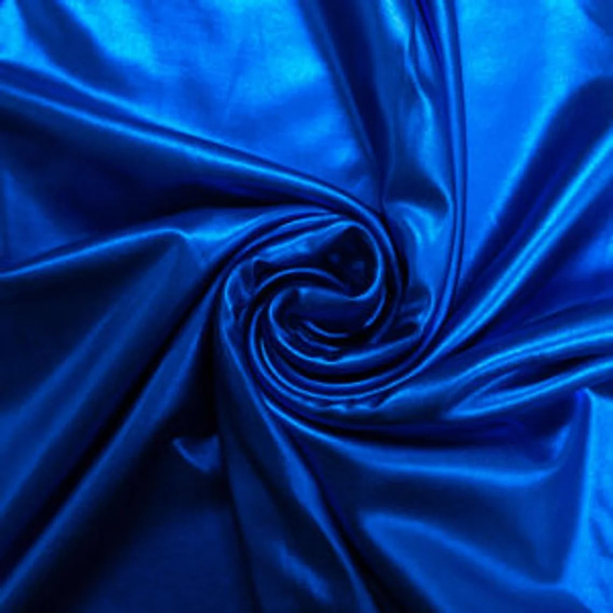 Texco Inc Solid 2-Way Stretch Poly Spandex Medium Weight Metallic Fabric, Apparel Home DIY Projects, Royal 1 Yard