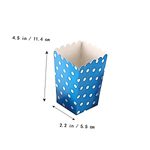 TIDTALEO 24pcs Popcorn Boxes Disposable Containers Popcorn Containers Popcorn Boxes Container Party Decoration Supplies Snack Box Foldable Decorative Items Dot Design Snack Box