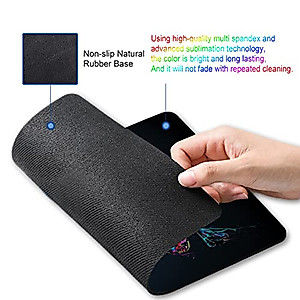 pabruna Cool Mousepad Rectangle Gaming Computer Mouse Pads for Wireless Mouse Non-Slip Rubber Personalized Design with Frog Anime Small Mouse Mat