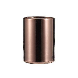 1 Piece Stainless Steel Fruit Fork Holder Cocktail Fork Holder Jar Stainless Steel Kitchen Utensil Holder Food Pick Forks Holder Coffee Spoon Holder Cup, Rose-Gold