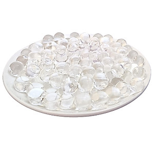GLBYUNN 5000 Pieces Clear Water Gel Vase Filler Beads Crystal Soil Water Bead Gel, Transparent Water Pearls Gel for Wedding Decoration Vase Filler