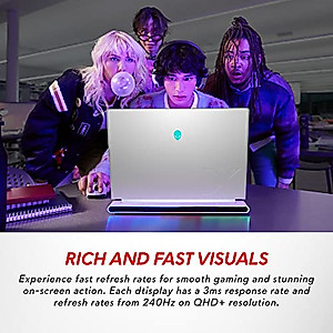 Alienware X16 R1 Gaming Laptop - 16-inch QHD+ 240Hz Display, Intel Core i9-13900HK, 32GB LPDDR5 RAM, 1TB SSD, NVIDIA GeForce RTX 4080 12GB GDDR6, Windows 11 Home - Lunar Silver