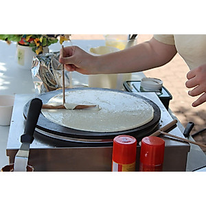 ROLLBURY Crepe Spreaders and Spatula Set 5 and 7 Inches All Natural Beechwood Removable Easy Storage Convenient Sizes to Fit Any Crepe Pan Maker Great For Pancakes and Comes with Silicone Brush