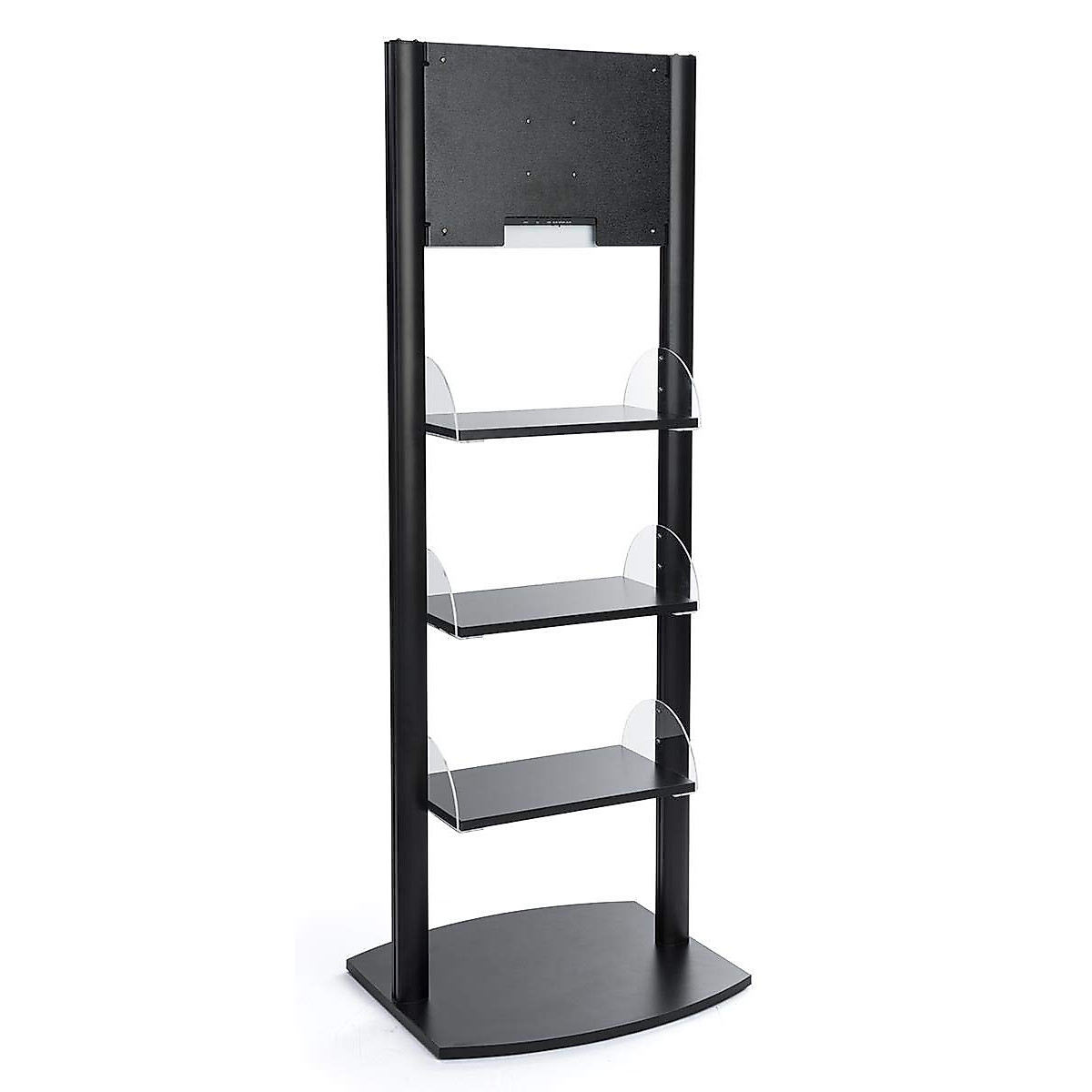 Displays2go Digital Sign Shelving Racks, Plug n-Play, 21.5" Screen, Built-in-Speakers â€“ (DRS21BK)