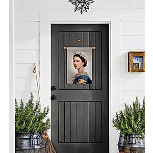 Queen Elizabeth II Flag We Miss You Garden Flag Set Wood Dowel Sweet Life Sympathy Remembrance Memorial Bereavement Love Support Emotion Postive House Banner Small Yard Gift Double-Sided, Made in USA