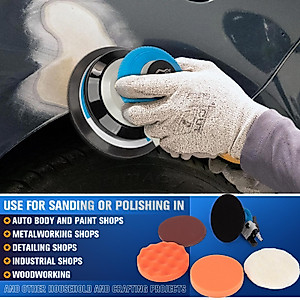 KUIMIT 5 Inches Air Random Orbital Sander, Pneumatic Palm Car Sanders For Wood Polisher Metal,And Auto Body Work, Da Sanders, Dual-action Sander