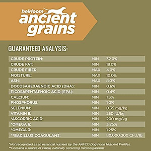 Dr. Tim's Heirloom Ancient Grains Fish Formula Premium Dry Dog Food, 5 lb. Bag