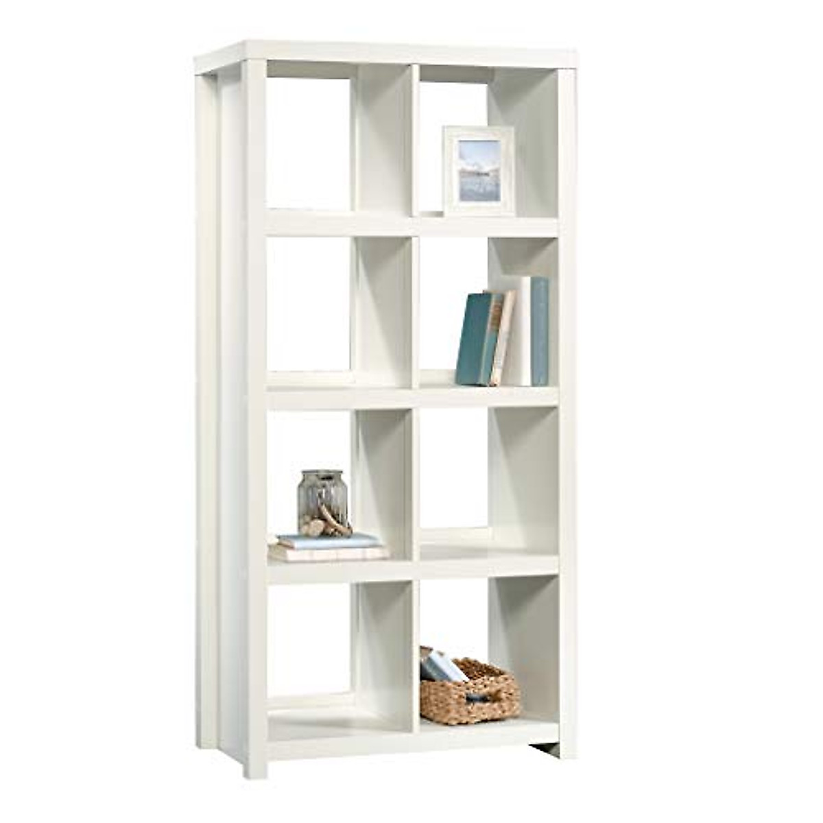 Sauder HomePlus 8-Cube Bookcase, White finish