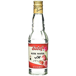 Sadaf Rose Water Glass Bottle, 10 fl. oz.