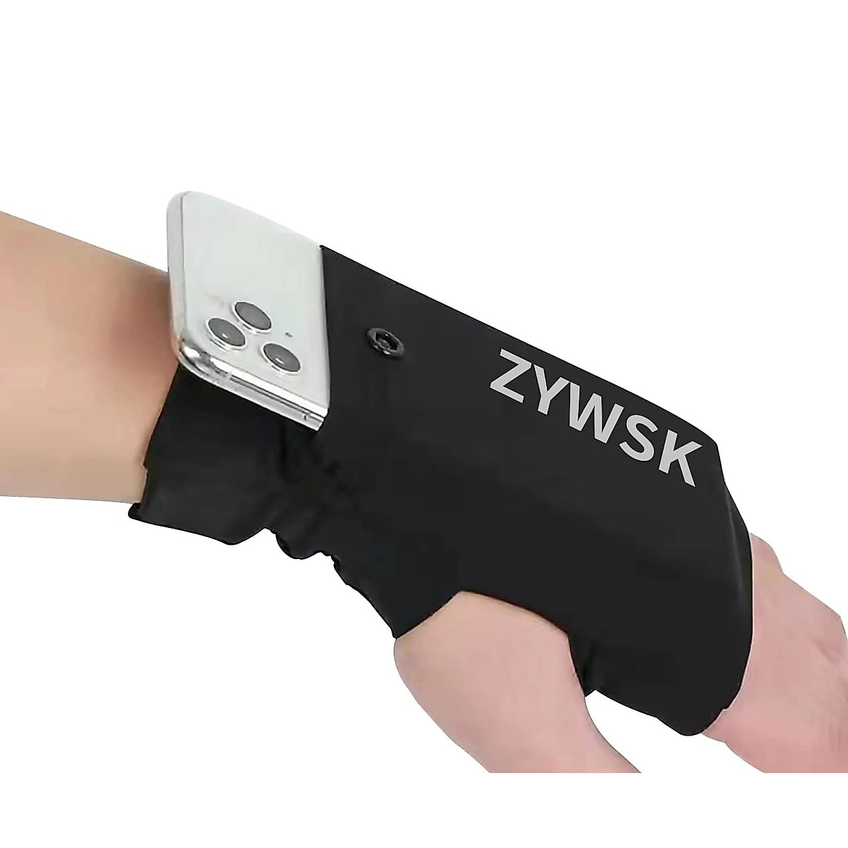 ZYWSK Wrist Cell Phone Holder for Running, Phone Armbands, Wrist Wallet for Men and Women, iPhone Armbands, Wrist Strap, Running Band for Workout, Outdoor, Sports, Small Items (M)