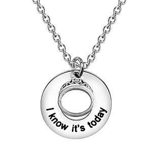 MAOFAED Musical Theatre Necklace I know Its Today Drama Performer Gift Musical Lover Gift Drama Teacher Gift (i know it today)