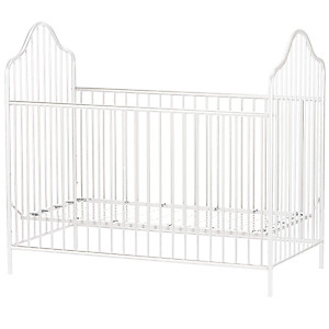 Little Seeds Lanley Metal Crib, White