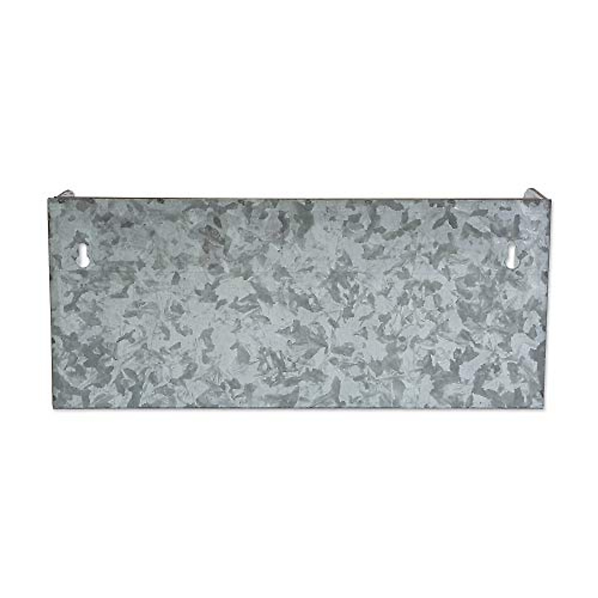 DII Galvanized Metal Decor, Rustic Farmhouse, Mounted Wall Shelves, Silver, 2 Piece