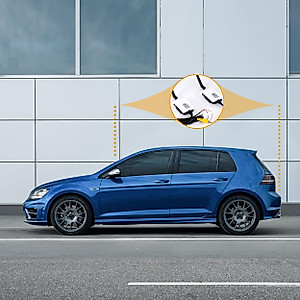 Wireless Backup Rear View Camera - Waterproof License Plate Car Parking Rearview Reverse Safety/Vehicle Monitor System w/ 4.3” Mirror Video LCD, Distance Scale Lines, Night Vision - Pyle PLCM4590WIR