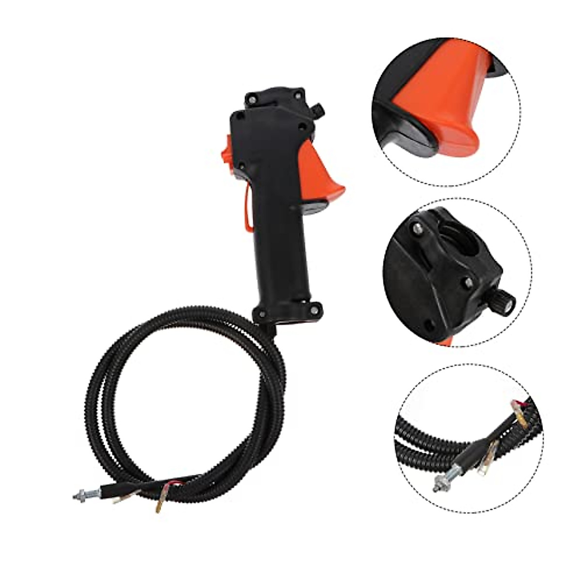 Yardwe 2pcs Lawn Mower Lawn Mower Lever Control The Throttle Control Throttle Trigger Cable Mower Parts Handle Trigger line Plastic Accelerator