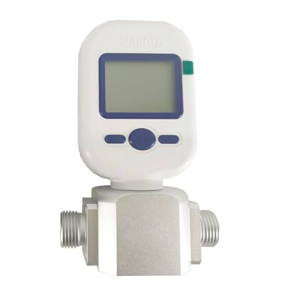 BHYIQI Gas Mass Flow Tester Mass Air Flowmeter with Range 0 to 250L/Min Precision 士2.0+0.5FS% LCD Display 12 mm Tube Diameter