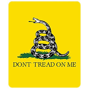 Infinity Republic - Don't Tread On Me Gadsden Snake Soft Fleece Throw Blanket - 50x60 Perfect for Living Rooms, bedrooms, Kids' Rooms, Outdoors!