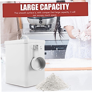 BESTOYARD 10 Lbs Box Kitchen Storage Bucket Grain Storage Container Rice Dispenser Cereal Dispenser Countertop Flour Containers Can Food Iron Rice Tin with Lid