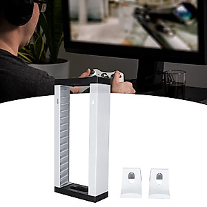 Game Storage Tower for PS5/PS4/Xbox, Wall Mount Video Game Storage Stand 14 CD or Blu-Ray Disks Game Holder Disk Tower