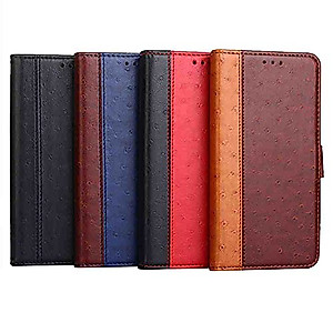 CyrGuard Phone Cover Wallet Folio Case for Oppo Reno 2, Premium PU Leather Slim Fit Cover for Reno 2, Good Touch, Black