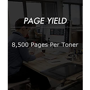 (2 Pack) Green Toner Supply Compatible Replacement for Dell S2830dn S2830 Toner Cartridge 2xBlack Work for Dell S2830dn S2830 Printer