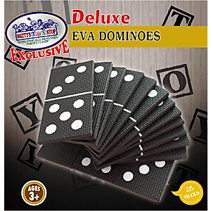 Mɑtty's Toy Stop Deluxe Giant 7" EVA Foam Dominoes Double Six, 28 Piece Set