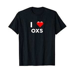 I Love OXS T-Shirt Heart OX T-Shirt