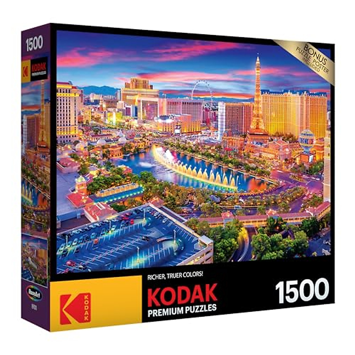 RoseArt - Kodak - Las Vegas Strip - 1500 Piece Jigsaw Puzzle for Adults