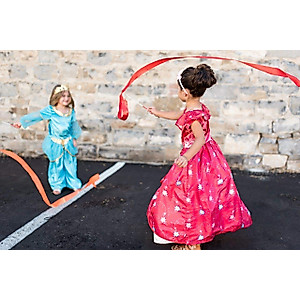 Little Adventures Ruby Princess Dress Up Costume (Medium Age 3-5) - Machine Washable Child Pretend Play and Party Dress with No Glitter