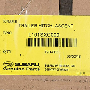 Subaru Trailer Hitch Towing Kit for Ascent 101SXC005 - Genuine OEM