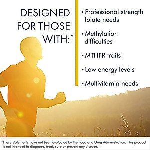 MethylPro Multivitamin + 15mg L-Methylfolate - High Dose Methyl Folate Once-Daily Multi Vitamin for Energy, Mood Support Supplement for Men & Women - B Complex, 2000 IU Vitamin D & More (30 Capsules)