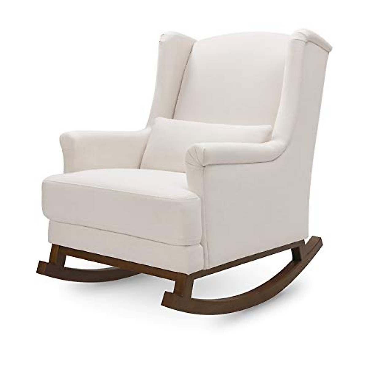 Namesake Miranda Wingback Rocker in Performance Cream Eco-Weave, Water Repellent & Stain Resistant, Greenguard Gold & CertiPUR-US Certified
