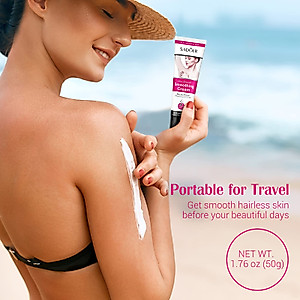 Shinowa Hair Removal Cream, Gel Painless Flawless Depilatory Cream, Gentle Soothing Hair Removal for Women Girl Arms Legs Body Underarms, Suitable for All Skin Types, 1 Pack