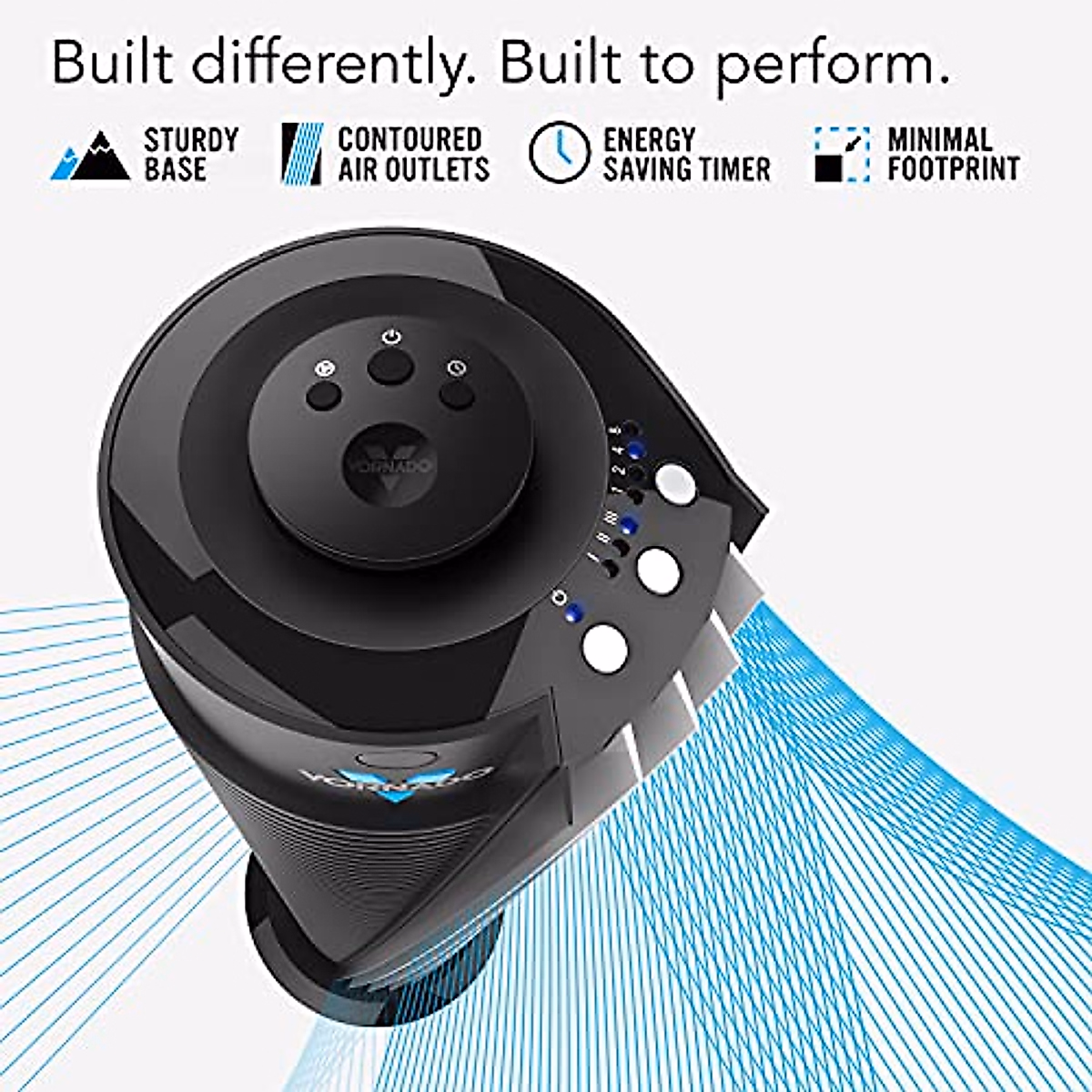 Vornado 173 Whole Room Tower Air Circulator, 37", Black - FA1-0039-06