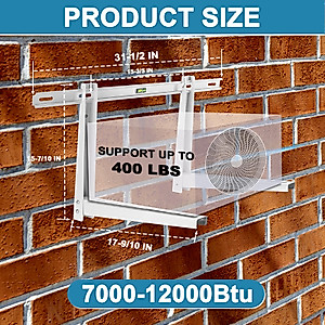 Cenipar Mini Split Mounting Bracket for 7000 Btu to 12000 Btu Mini Split Air Conditioner Mini Split Wall Mounting Bracket, Support Up to 400 Lbs Mini Split Bracket