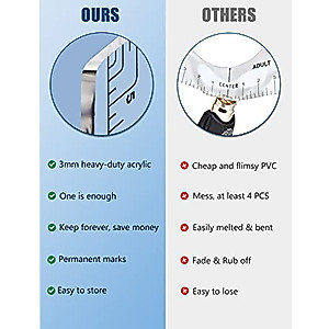 Tshirt Ruler Guide for Vinyl Alignment, T Shirt Rulers to Center Designs, Alignment Tool with Soft Tape Measure, Craft Sewing Supplies Accessories Tools for Heat Press HTV Heat Transfer Vinyl