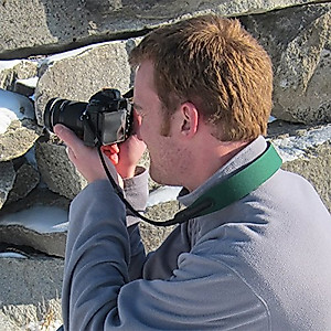 OP/TECH USA E-Z Comfort Strap (Black) - Neoprene Neck Strap for Cameras and Binoculars, 2701252