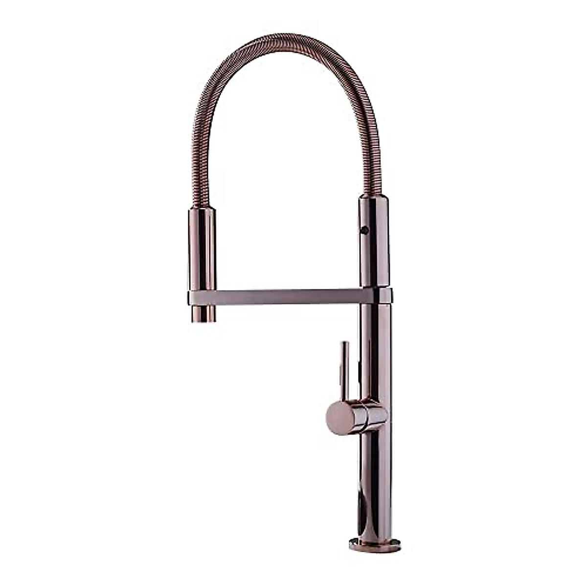 JiaYouJia Kitchen Faucet with Pull Down Sprayer High Arc Dual-Mode Pull Out Kitchen Sink Faucet Single Handle Lever (Rose Gold)