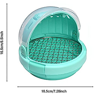 Bird Carrier with Handle - Parrot Carrier Lightweight Portable Pets Suitcase Transparent Breathable Warm Nest Bed for Parakeet Macaw Cockatiels Conure Lovebird Parrot Birds Accessories (Green)