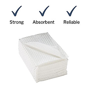 McKesson Procedure Towels, Non-Sterile, 2-Ply, White, Diamond Embossed, Disposable, 13 in x 18 in, 500 Towels, 1 Pack