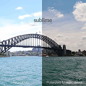 Sublime Optics Replacement Lenses for BOSE Tenor - Clear and 11 color choices (Metallic Silver Mirror)