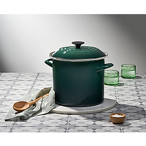 Le Creuset Enamel Over Steel Stockpot, 8-Quart Artichaut