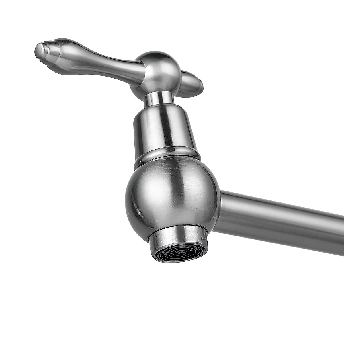 Brushed Nickel Wall Mounted Kitchen Faucet Pot Filler