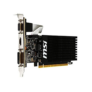 MSI GAMING GeForce GT 710 1GB GDRR3 64-bit HDCP Support DirectX 12 OpenGL 4.5 Heat Sink Low Profile Graphics Card (GT 710 1GD3H LP)