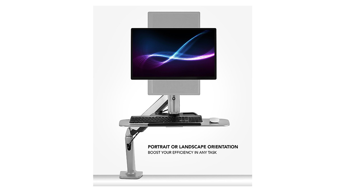 Mount-It! Sit Stand Workstation - Adjustable Desk Converter