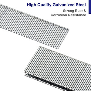 HW HAMWOO 18 Gauge 1800PCS,1/4" Narrow Crown Staples (1/2"- 400; 3/4"- 400; 1"- 400) and Brad Nails (5/8"-300,3/4"-300), Suitable for Most Brand of 18 Gauge Stapler