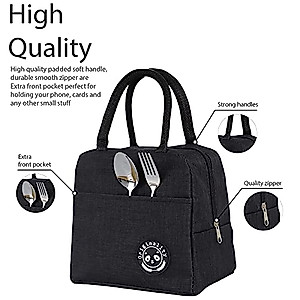 DEABOLAR NW Lunch Bag Insulated Lunch Bag Women or Men，Waterproof and Reusable Lunch Box for Women Men OfficeChildrenSchool Picnic，High Capacity Striped Lunch Bags for Women or Men