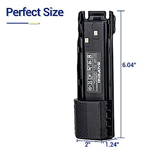 BAOFENG UV-82 Battery BL-8 3800mAh Li-ion High Capacity Extended Battery with Car Charger Cable UV-82HP UV-82C MIRKIT UV-82 MK3/5 etc Two Way Radio