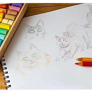 GIFTEXPRESS 8.5" x 11" Sketch Book - Unlined Blank Spiral Wire Bound Drawing Notebook 60 Pages, 30 Sheets - 80 GSM Acid Free Paper Art Journal Supplies for Kids & Adults