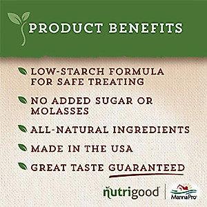 Nutrigood Low-Sugar Snax | Apple Flavor Horse Treats | 4 Pounds